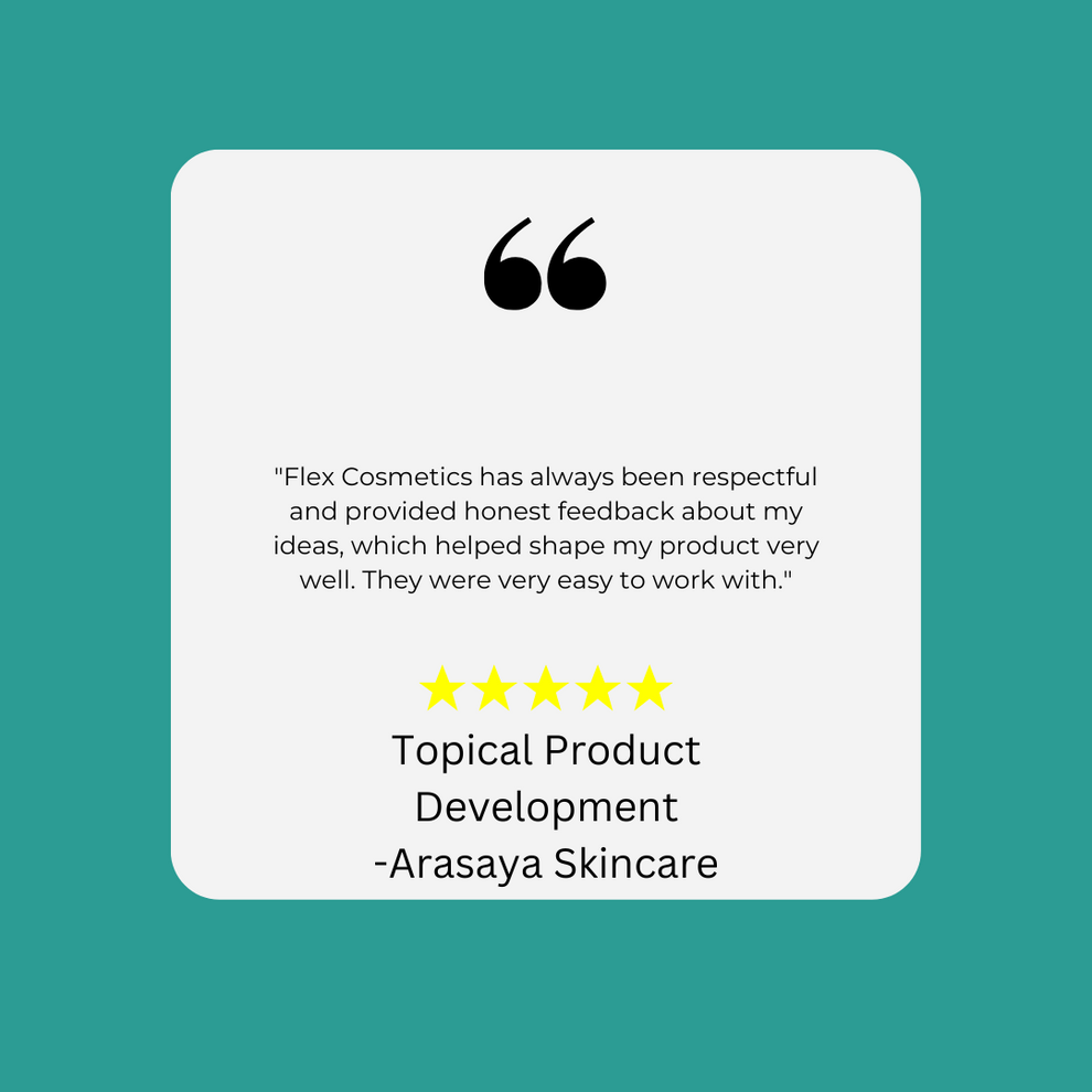 Flex Cosmetics | Custom Formula & No-MOQ Manufacturing